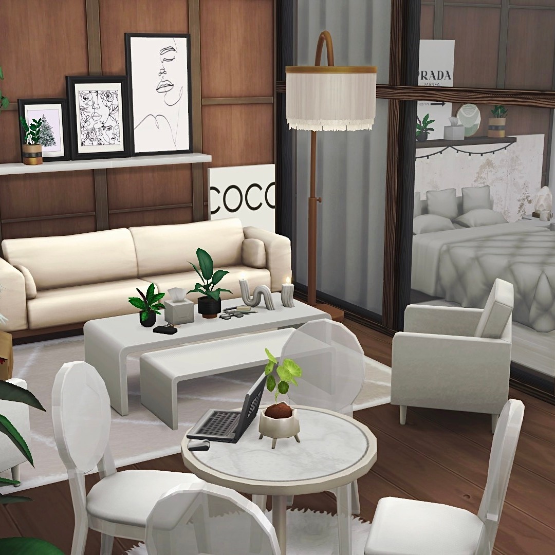 Cozy Studio Apartment | No CC - Files - The Sims 4 Rooms / Lots ...