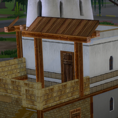 Tomarang Wooden Awnings with Support Beams Download - Build / Buy - The ...