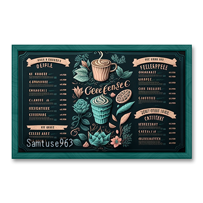 Elegant Cafe Shop Menu Board #2-Samtuse963 - The Sims 4 Build / Buy ...