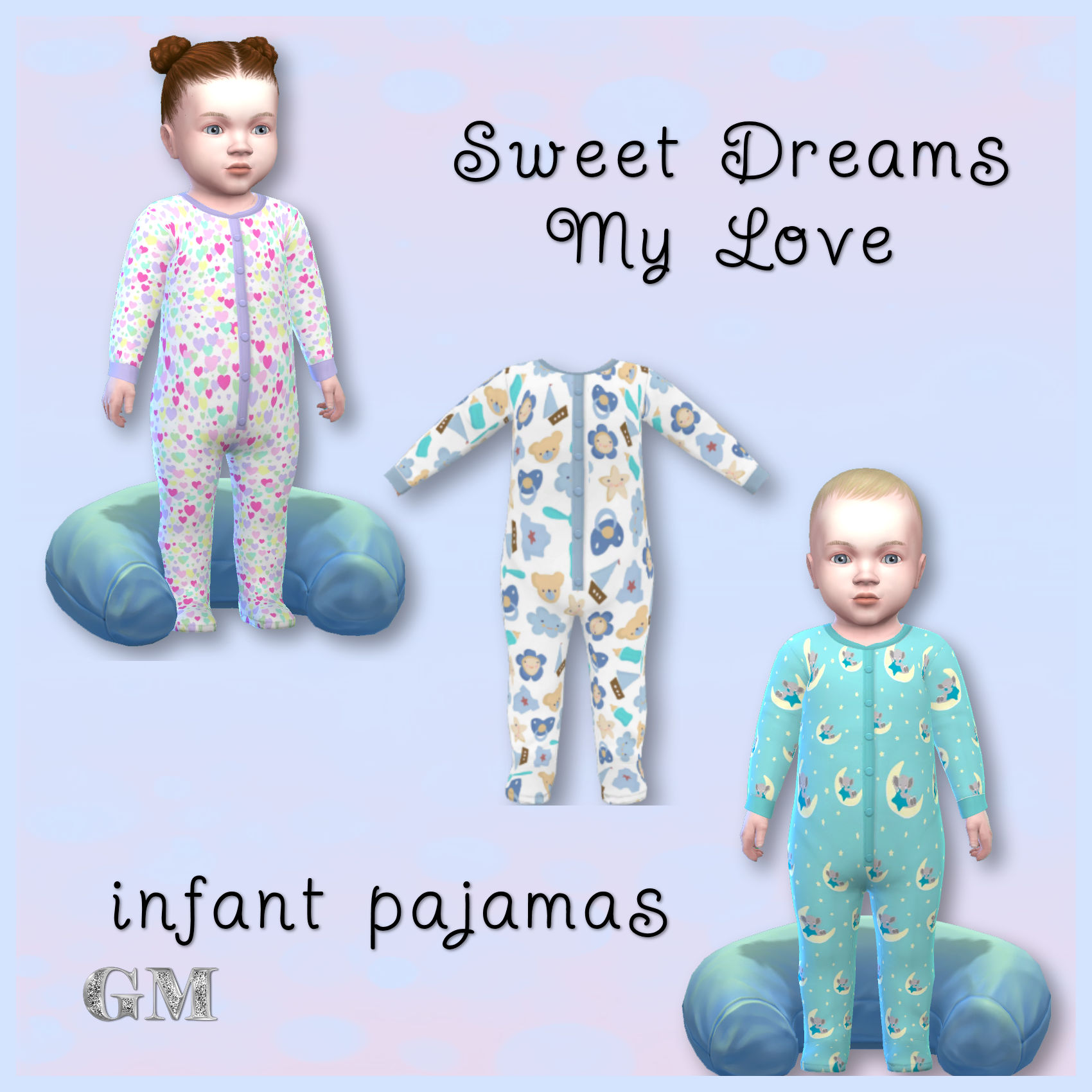 Sweet Dreams My Love infant pajamas - The Sims 4 Create a Sim - CurseForge