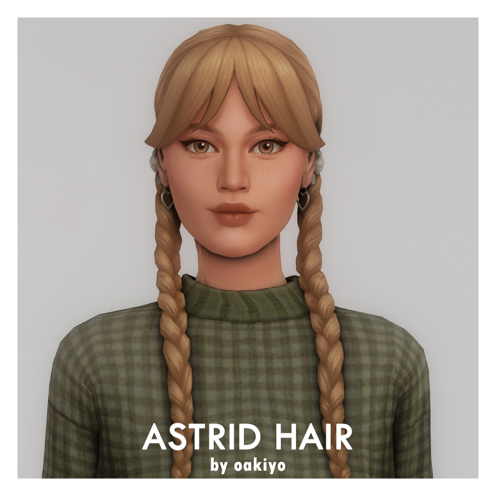 oakiyo - Astrid Hair - The Sims 4 Create a Sim - CurseForge