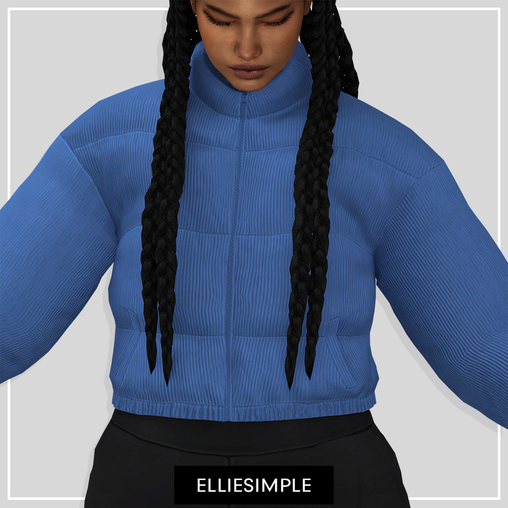Elliesimple - Ribbed Puffer Jacket - The Sims 4 Create a Sim - CurseForge