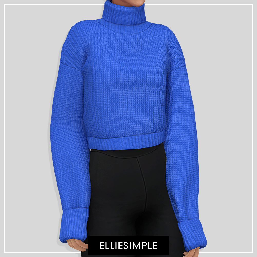 Elliesimple - Long Sleeves Sweater - The Sims 4 Create a Sim - CurseForge