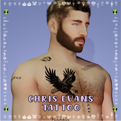 Chris Evans Tattoo - The Sims 4 Create a Sim - CurseForge