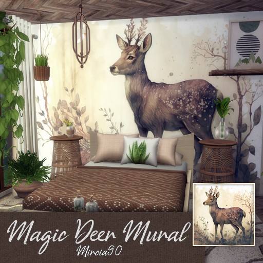Magic Deer Mural - The Sims 4 Build / Buy - CurseForge