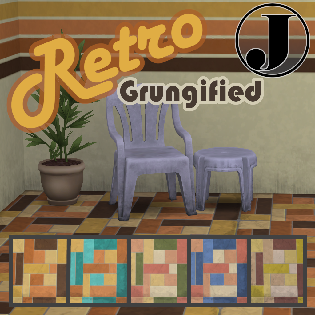 Retro Linoleum Floor - Grungified - The Sims 4 Build / Buy - CurseForge