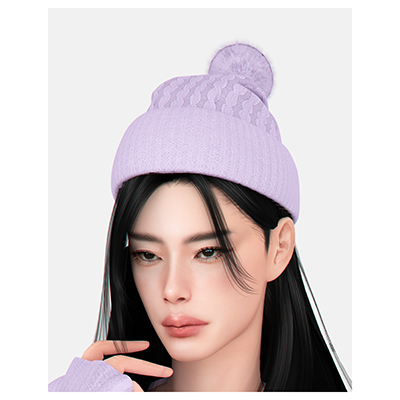 Pom Knit Beanie - The Sims 4 Create a Sim - CurseForge