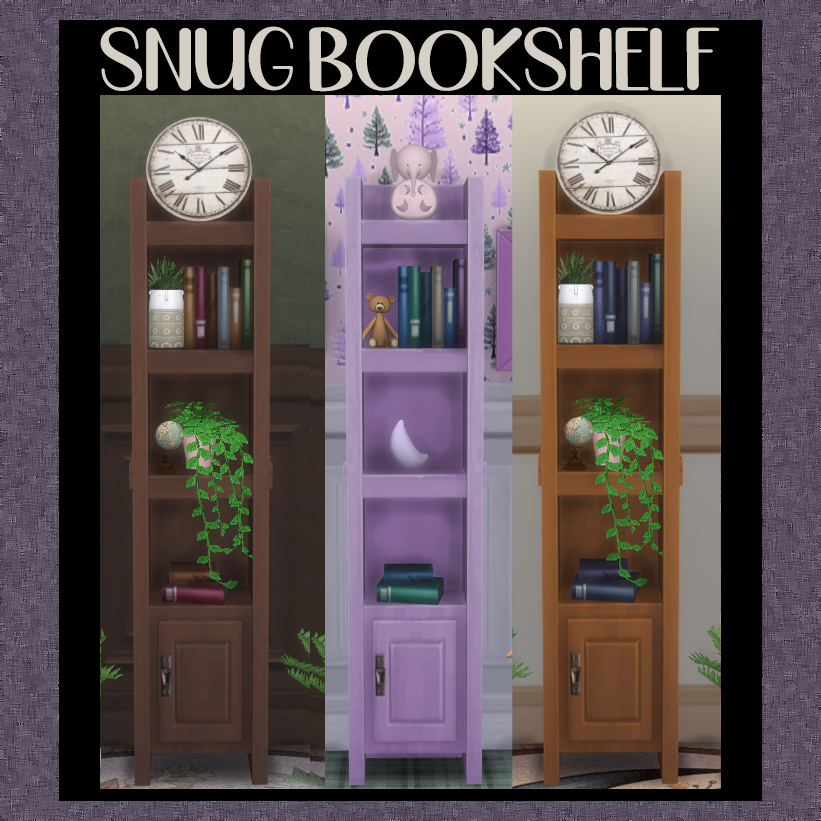 Snug Bookshelf with 21 Decor Slots - The Sims 4 Build / Buy - CurseForge