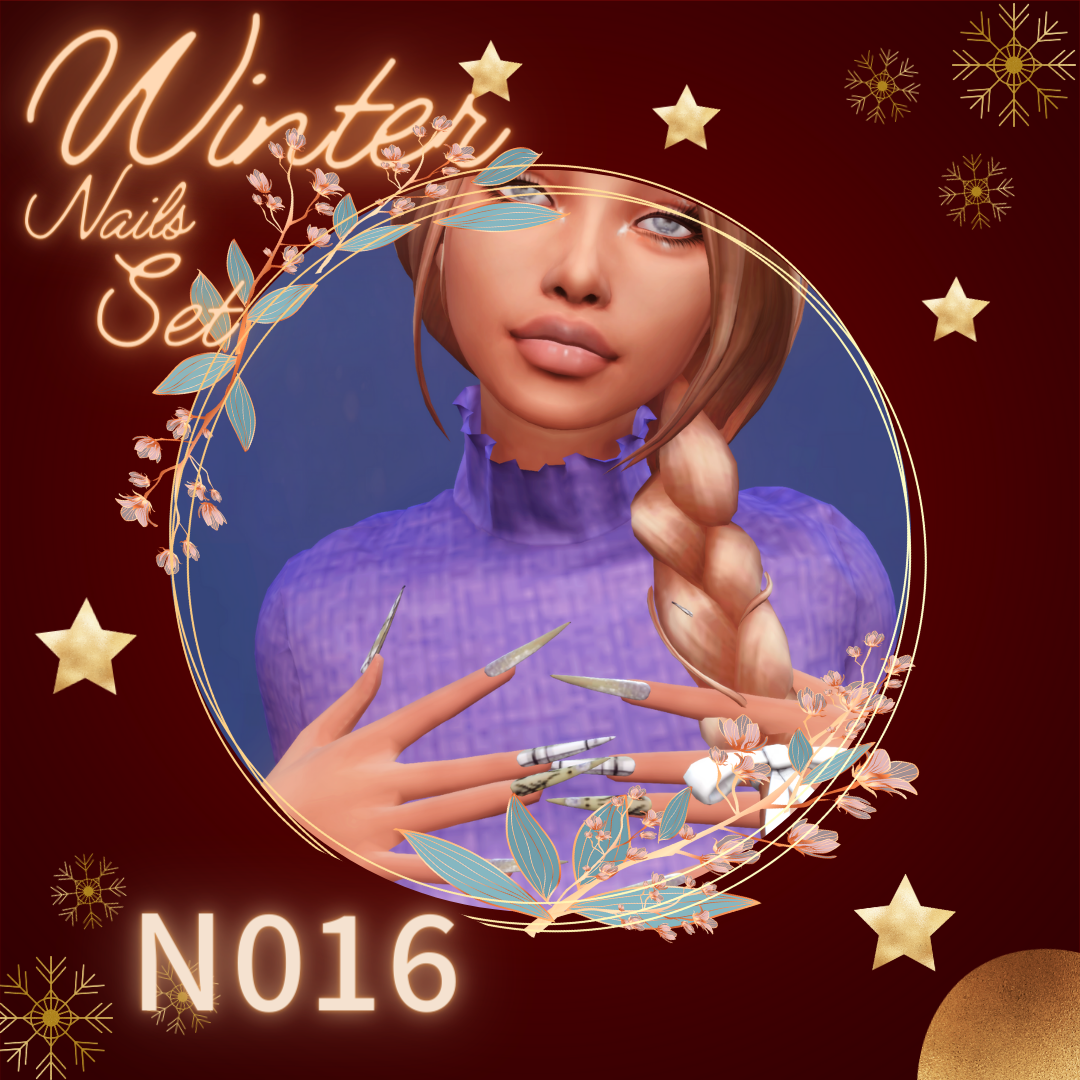 Winter Nails Set N016 - The Sims 4 Create a Sim - CurseForge