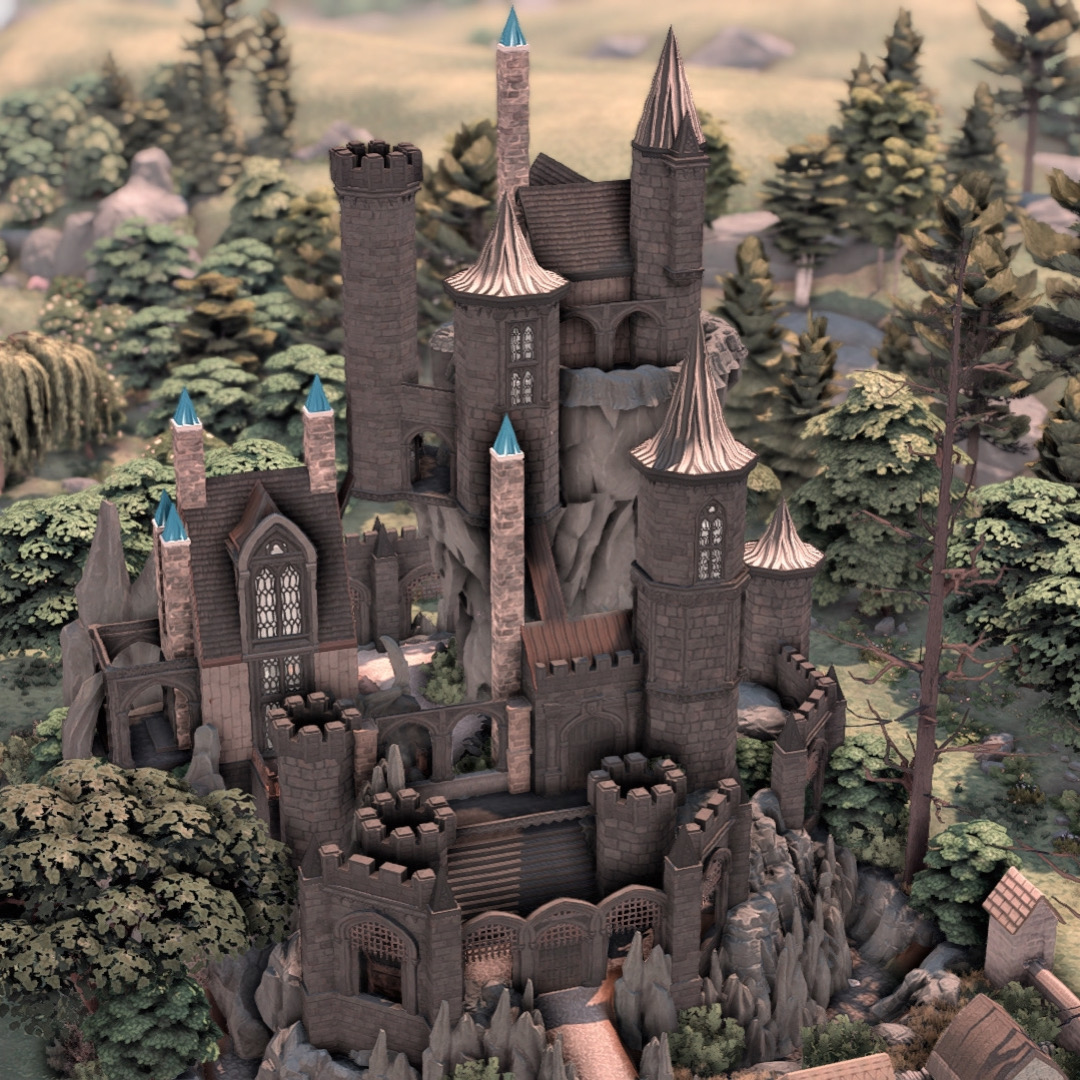 Villain's Castle + Village - The Sims 4 Rooms / Lots - CurseForge