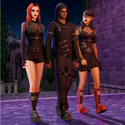 POSES: "Goth Galore" Kit Cover - The Sims 4 Mods - CurseForge