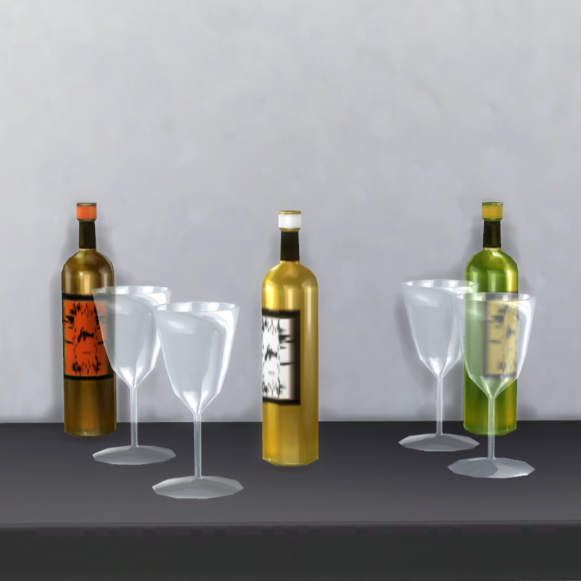 Nectar bottle and Nectar glass - The Sims 4 Build / Buy - CurseForge