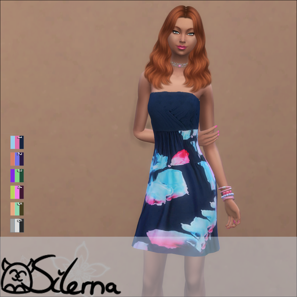 Wildflowers Dress - The Sims 4 Create a Sim - CurseForge