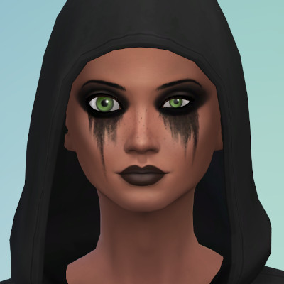 Goth Galore Hoodie Female BUG EYE Fix and PartFlag Fix - The Sims 4 ...