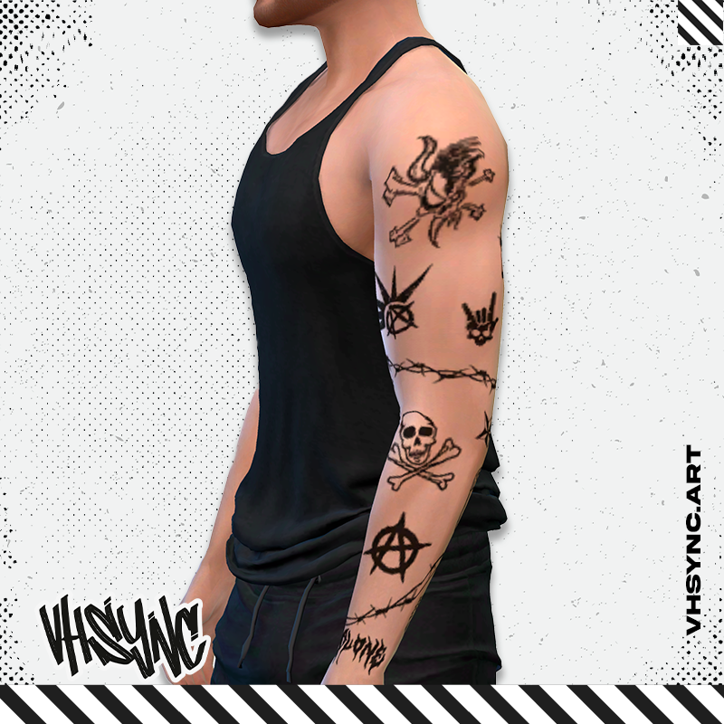 [VHSync] Minimalist punk tattoo - The Sims 4 Create a Sim - CurseForge