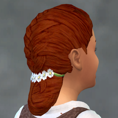 TSM French Braid with Daisy Flowers - The Sims 4 Create a Sim - CurseForge