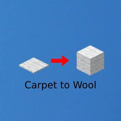 Carpet to Wool Recipe - Minecraft Mods - CurseForge