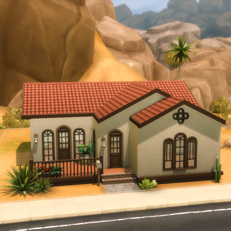 Spanish Basegame Starter Home - FURNISHED - The Sims 4 Rooms / Lots ...