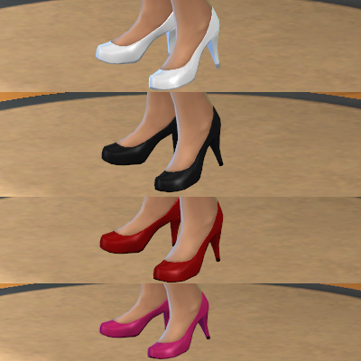 Base Game Heels Recolor - The Sims 4 Create a Sim - CurseForge