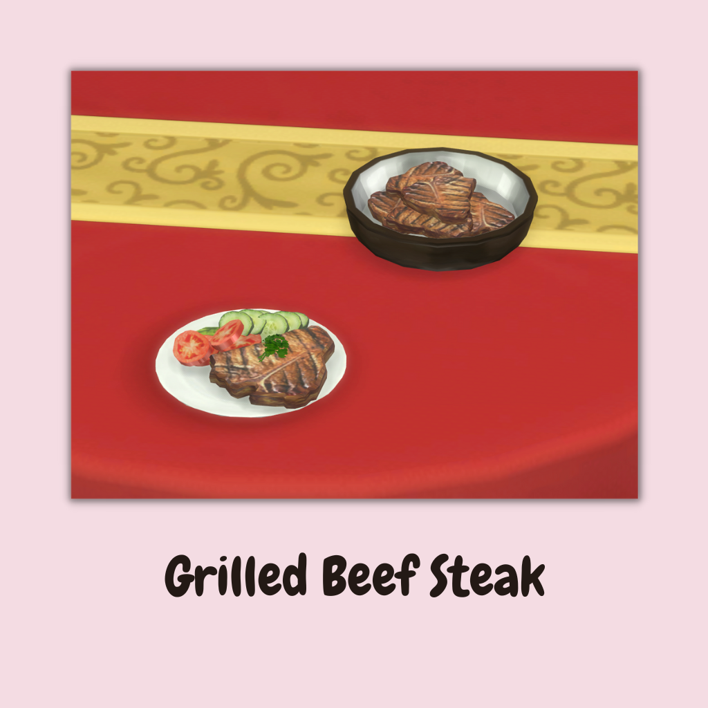 Install Grilled Beef Stake - The Sims 4 Mods - CurseForge