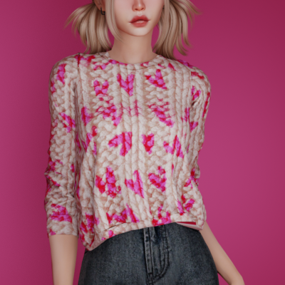 Wendy Knit Sweater - The Sims 4 Create a Sim - CurseForge
