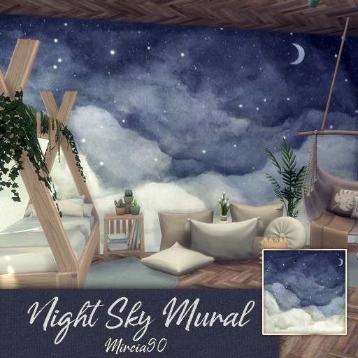 Night Sky Mural - The Sims 4 Build / Buy - CurseForge