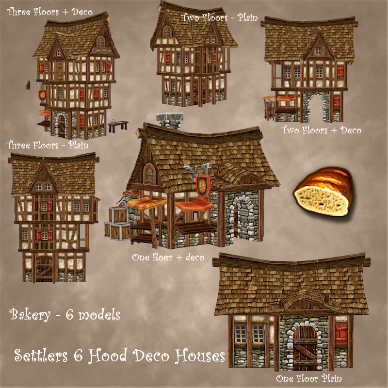 Medieval Hood Deco Houses - Bakery Set - The Sims 4 Worlds - CurseForge
