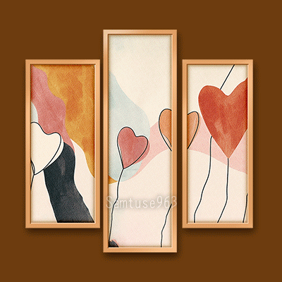 HQ Abstract Amour Triptych #1 Samtuse963 - The Sims 4 Build / Buy - CurseForge