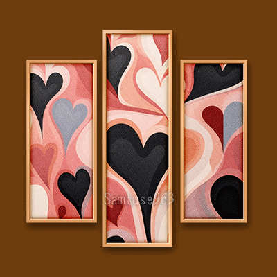 HQ Abstract Amour Triptych #2 Samtuse963 - The Sims 4 Build / Buy - CurseForge