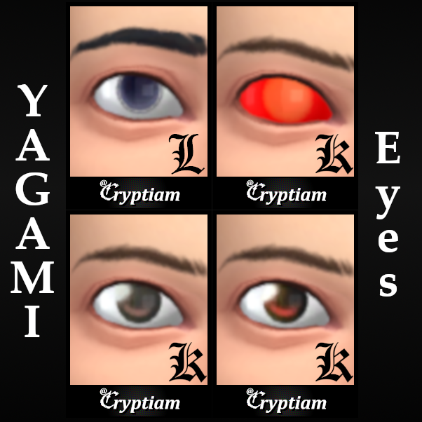 Yagami Eyes (facepaint) - The Sims 4 Create a Sim - CurseForge
