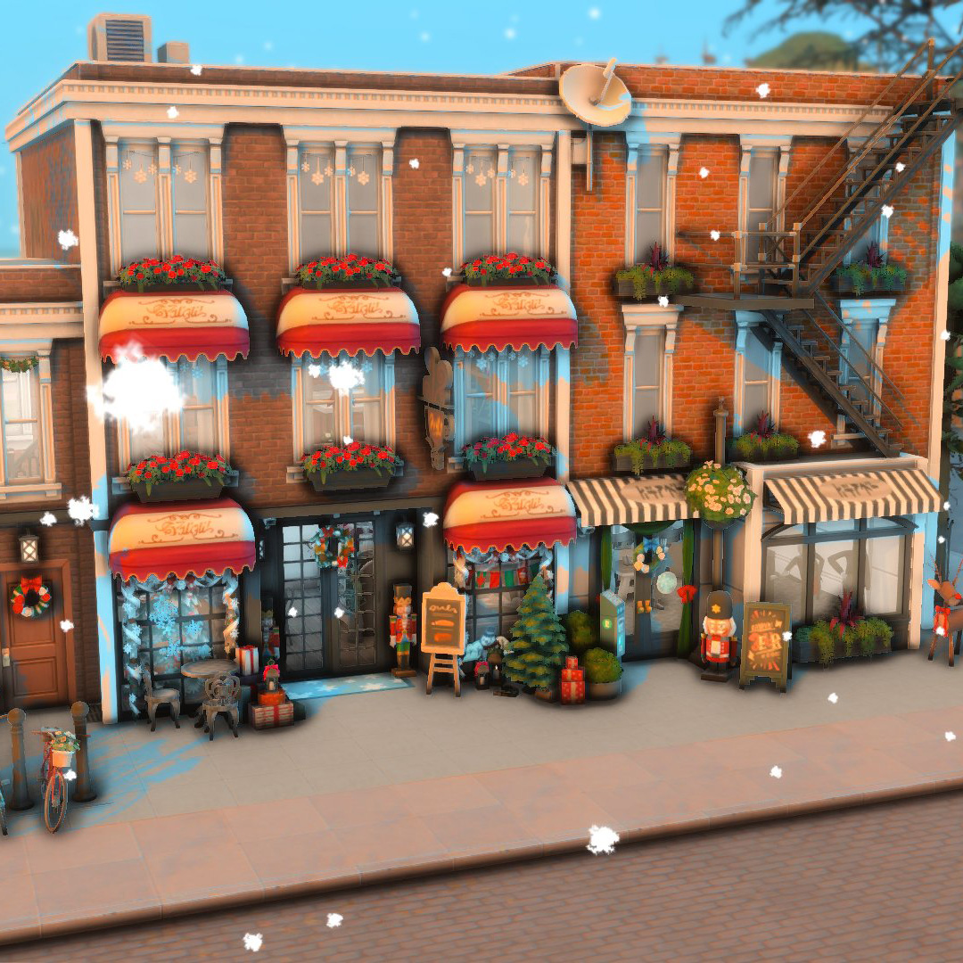 Festive coffee shop and clothing store ⛄ Screenshots - Rooms / Lots ...