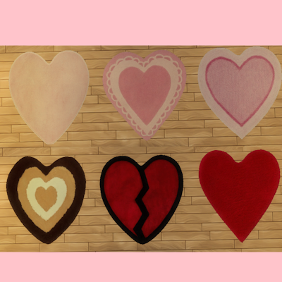 Heart Shaped Rugs - The Sims 4 Build / Buy - CurseForge