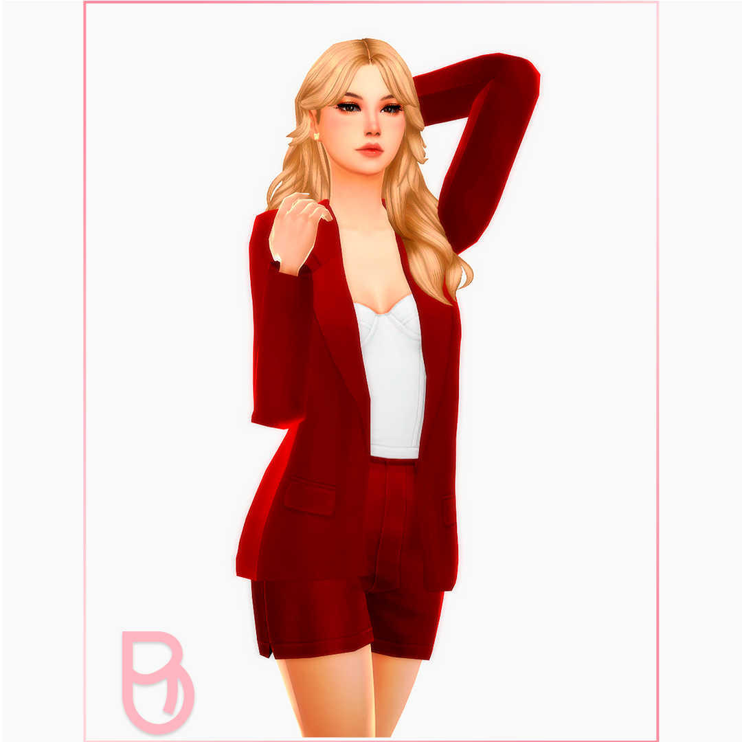 Woman Blazer - Satur - Version 2 - Create a Sim - The Sims 4