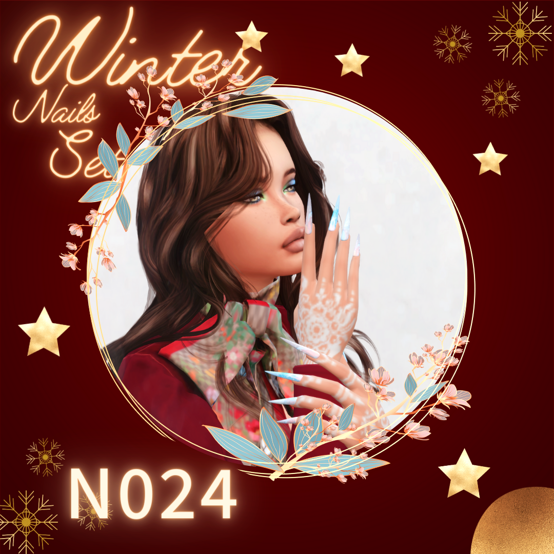 Winter Nails Set N024 - Files - The Sims 4 Create a Sim - CurseForge