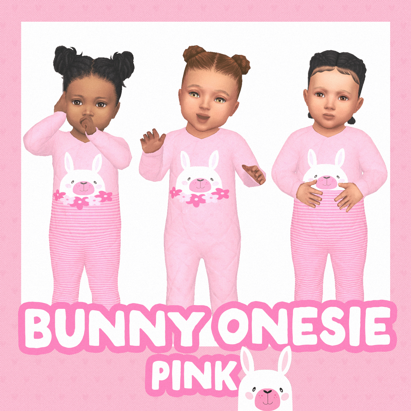 Bunny Onesie pink Infant Screenshots - Create a Sim - The Sims 4