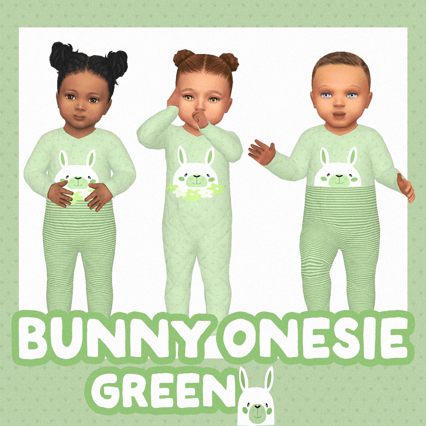 Bunny onesie Green - Files - The Sims 4 Create a Sim - CurseForge