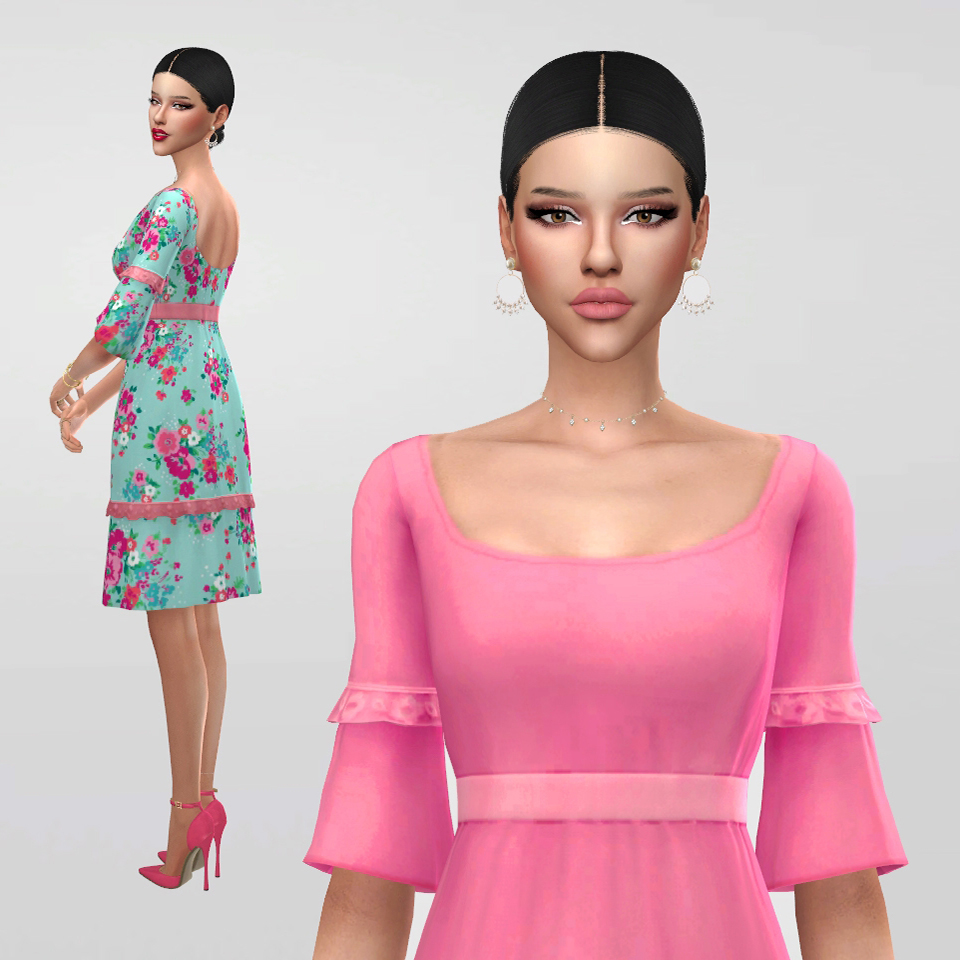 Spring Dress 1 - v2 - The Sims 4 Create a Sim - CurseForge