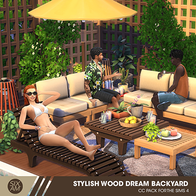 Stylish-Wood Dream Backyard - Files - The Sims 4 Build / Buy - CurseForge