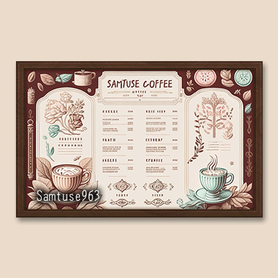 Elegant Cafe Shop Menu Board #4-Samtuse963 - The Sims 4 Build / Buy ...
