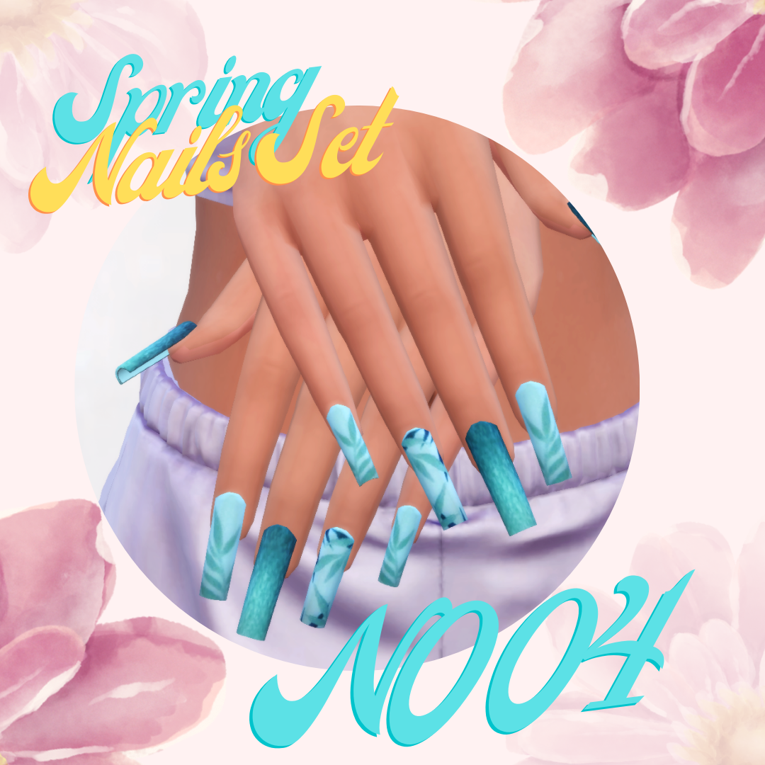 Spring Nails Set N004 - The Sims 4 Create a Sim - CurseForge
