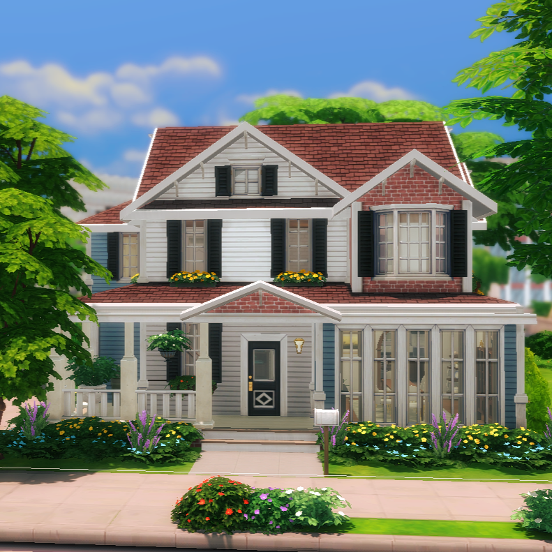 Basegame Newcrest home - The Sims 4 Rooms / Lots - CurseForge