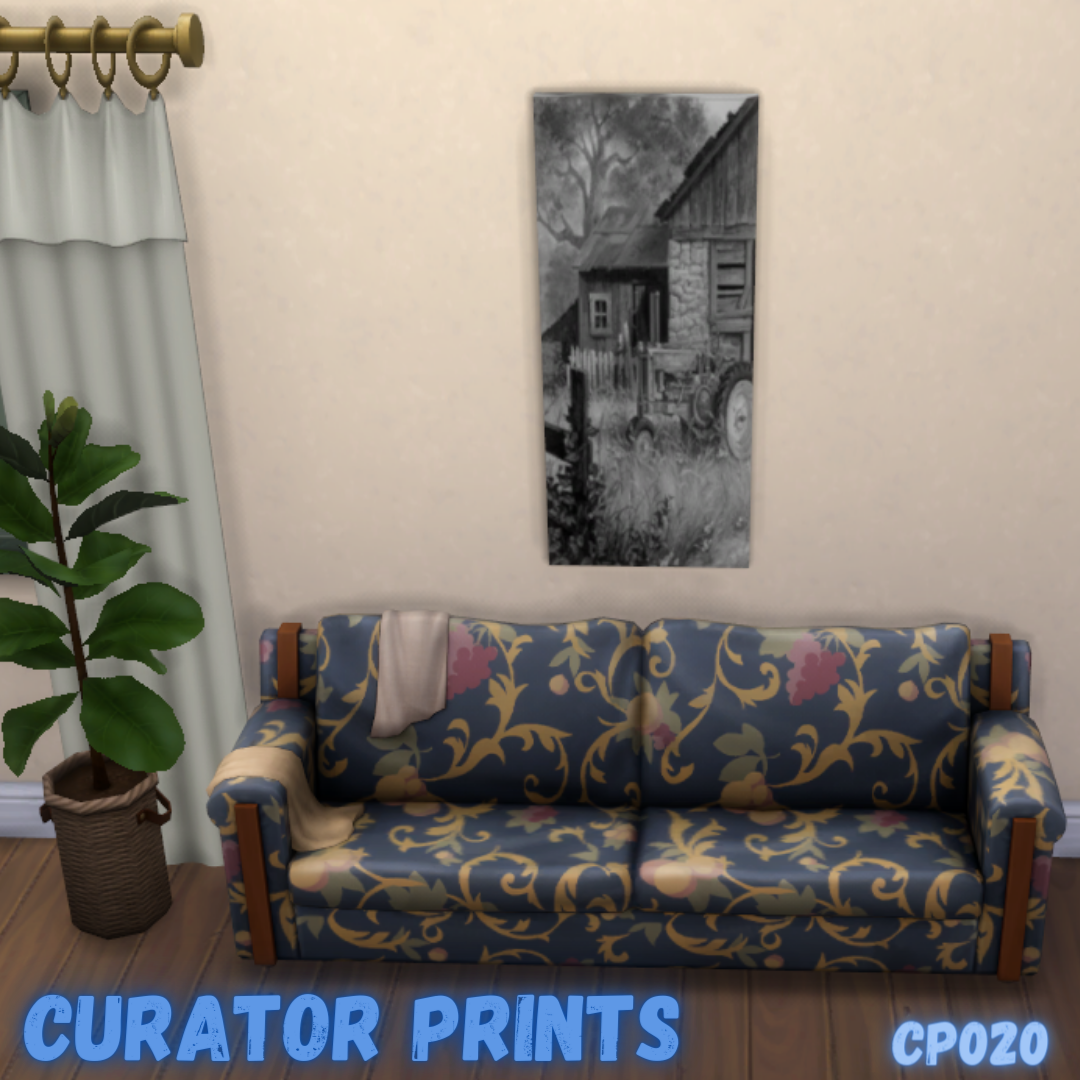 Curator prints CP020 - Base game compatible - The Sims 4 Build / Buy ...