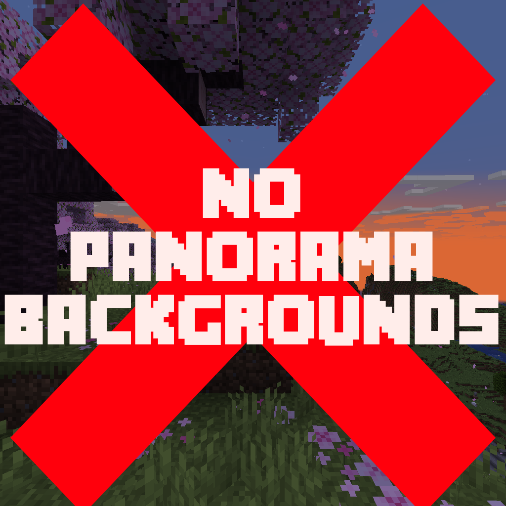 No Panorama Backgrounds - Mods - Minecraft