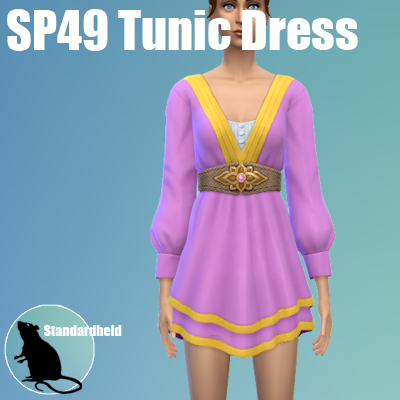 SP49 Tunic Dress - The Sims 4 Create a Sim - CurseForge