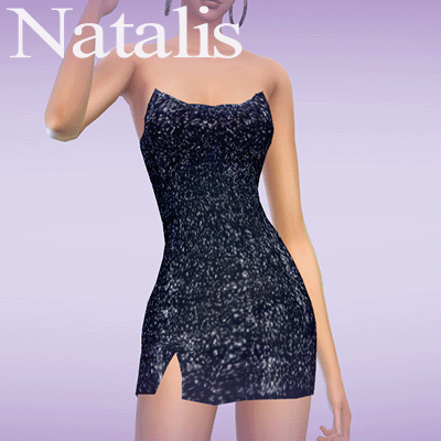 Shiny dress with earringsⁿᵃᵗᵃˡⁱˢ - Files - The Sims 4 Create a Sim ...