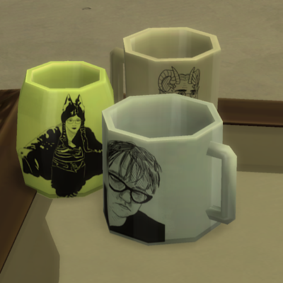 Claire Art Coffee Mugs - The Sims 4 Build / Buy - CurseForge