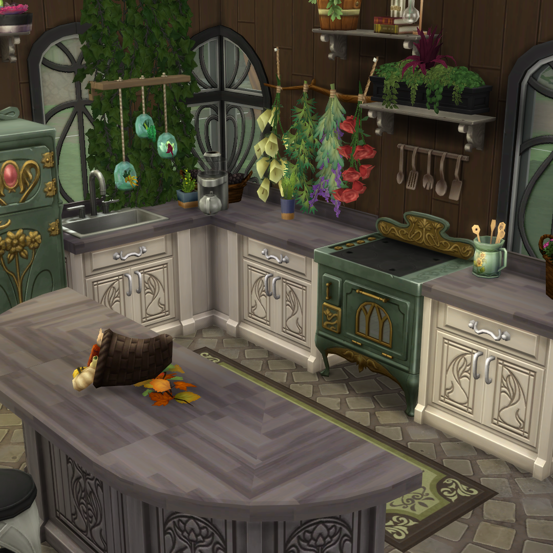 Realm of Magic Counters with Butcher Block - The Sims 4 Build / Buy ...