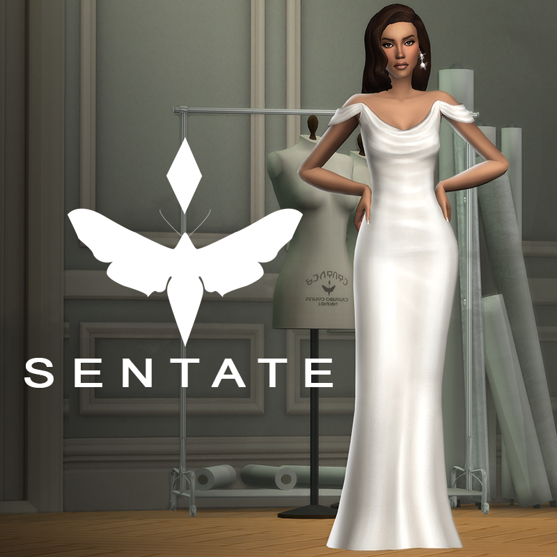 Portia Dress (Silk) - Create a Sim - The Sims 4