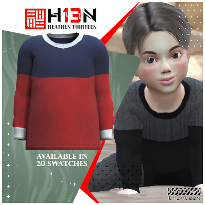 Infant's Patchwork Long Sleeves Pullover Tracksuit - The Sims 4 Create ...