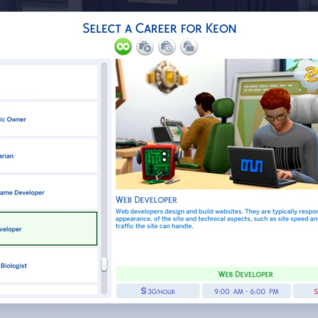 Web developer career by kiarasims4mods Spanish translation - Mods - The ...
